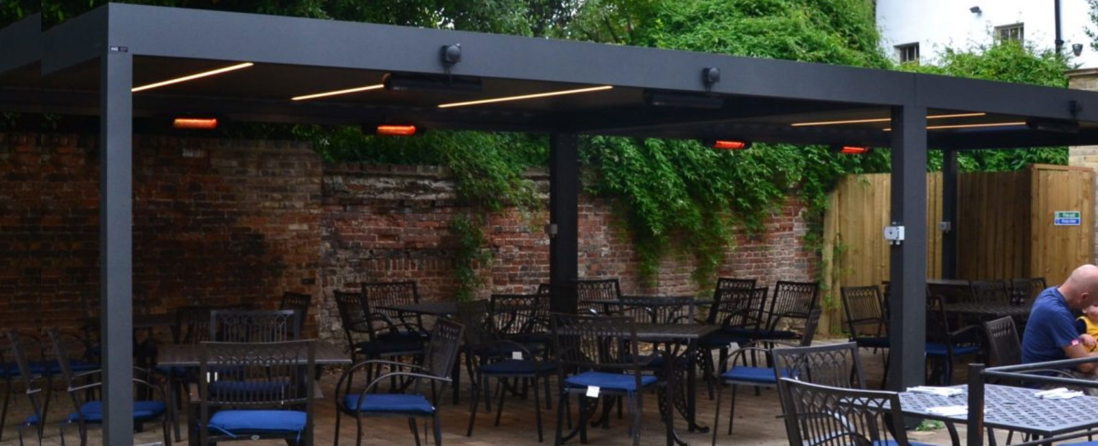 Retractable Roof Systems UK | Commercial Awnings & Giant Umbrellas ...